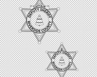 Sheriff Badge Svg Png - Etsy