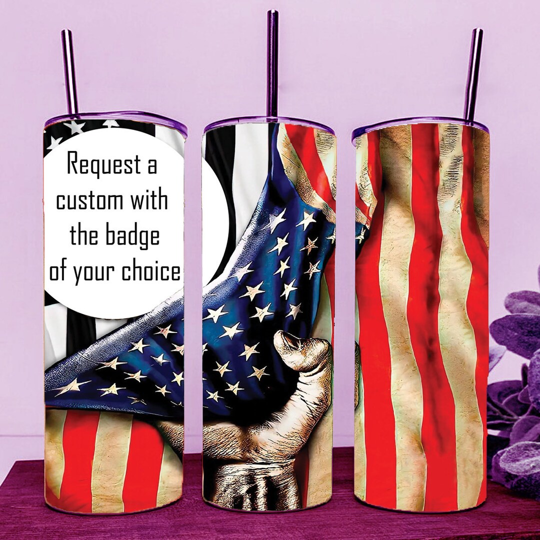 Custom American Flag Tumbler Sublimation Design (digital File) - Etsy