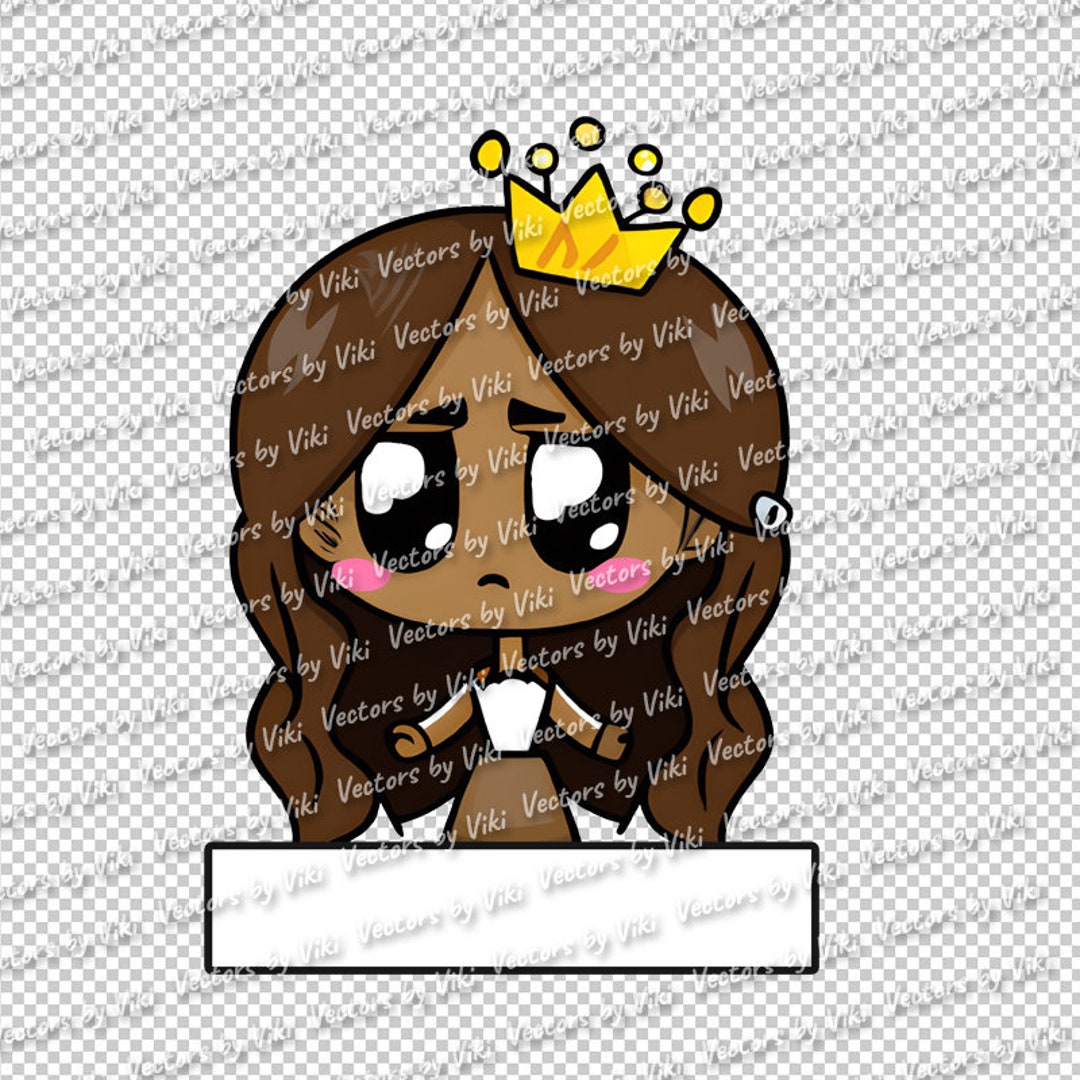 Add Text Crown Tiara Sad Brown Princess JPG, PNG - Digital File - Etsy
