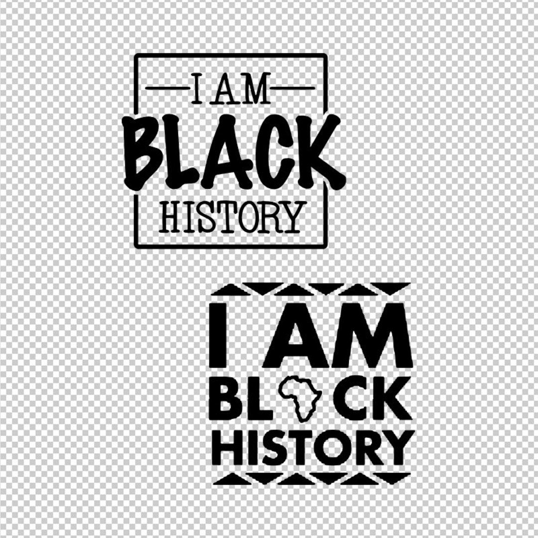 I Am Black History Logo Stamp Decal Style SVG, PNG, EPS - File for ...