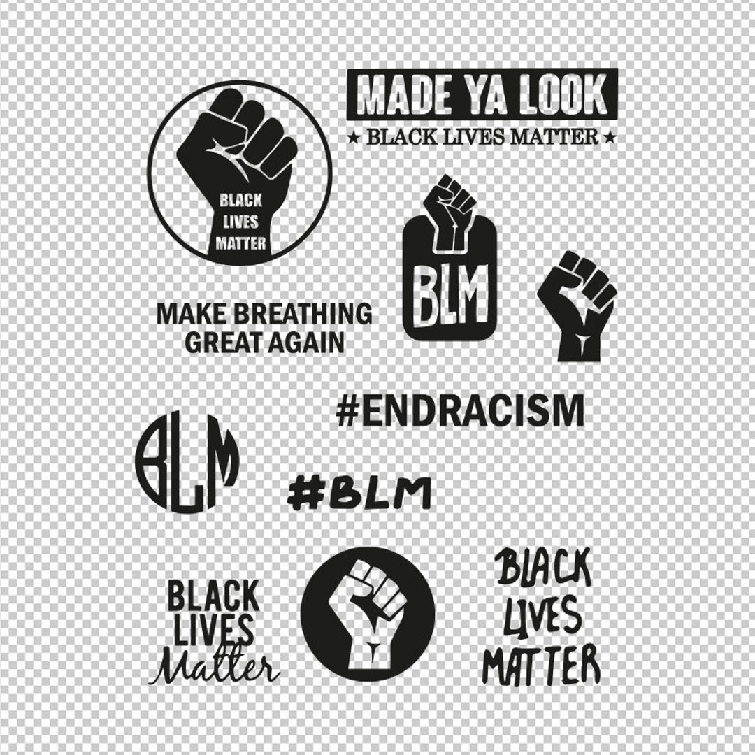 Black Lives Matter Bundle-Sammlung, Afroamerikaner SVG, PNG, EPS ...