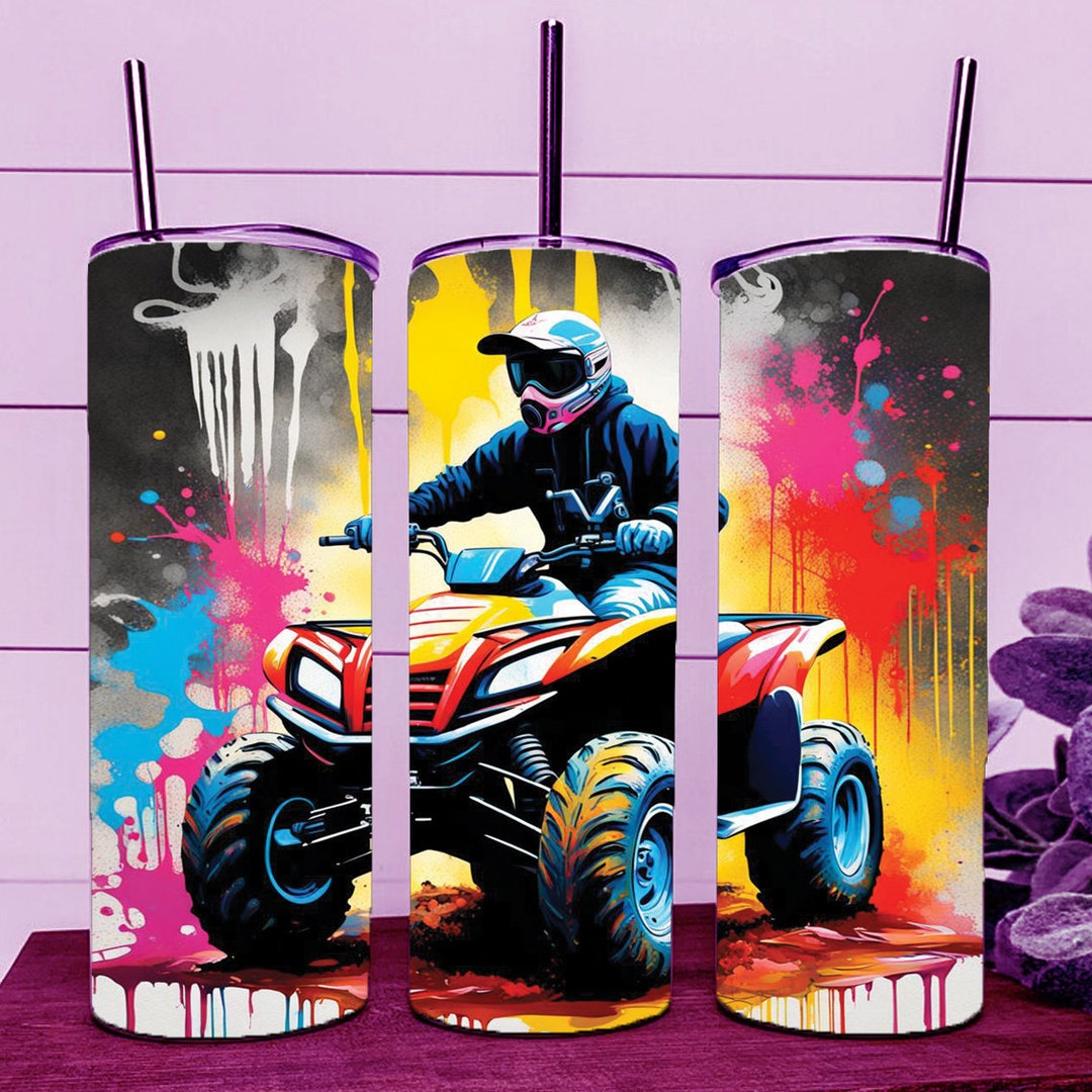 Off Road 4-wheeler Tumbler Wrap – Sublimation Design (digital Download ...
