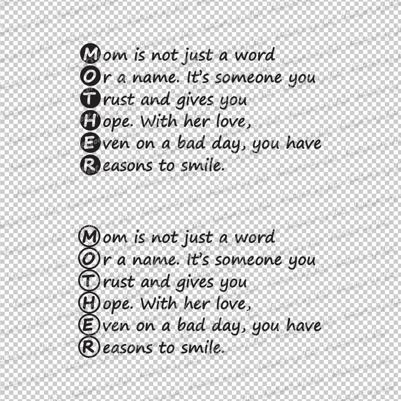 Mother Acronym - Etsy