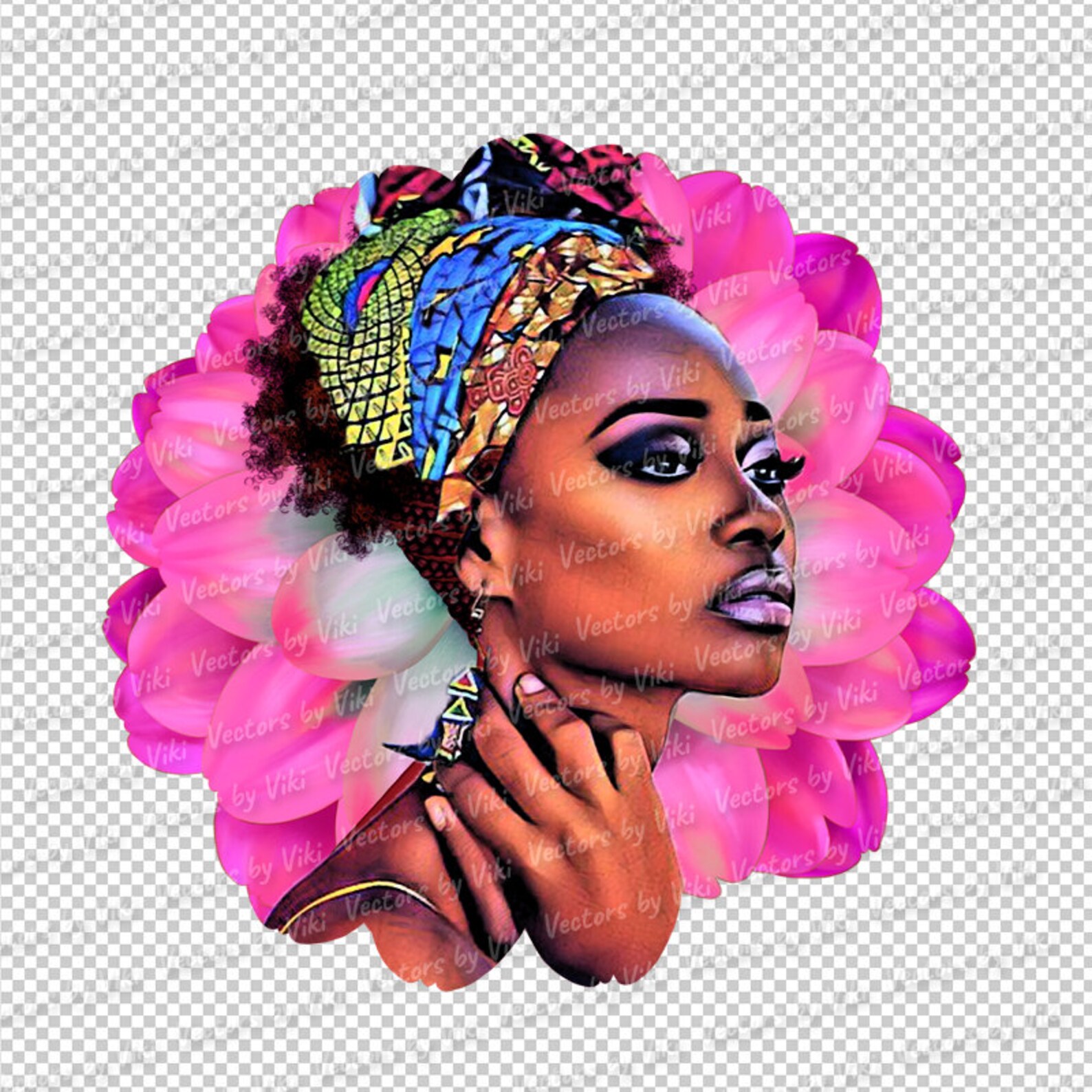 Flower Power Black Girl Magic African American Woman Afro - Etsy