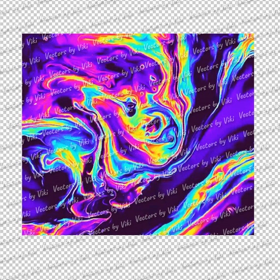 STRAIGHT 20oz Psychedelic Oil Pattern Skinny Tumbler JPG Digital File ...