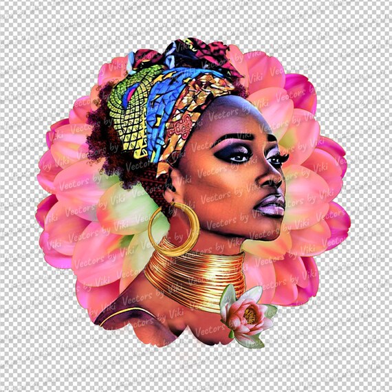 Flower Power Black Girl Magic African American Woman Afro - Etsy