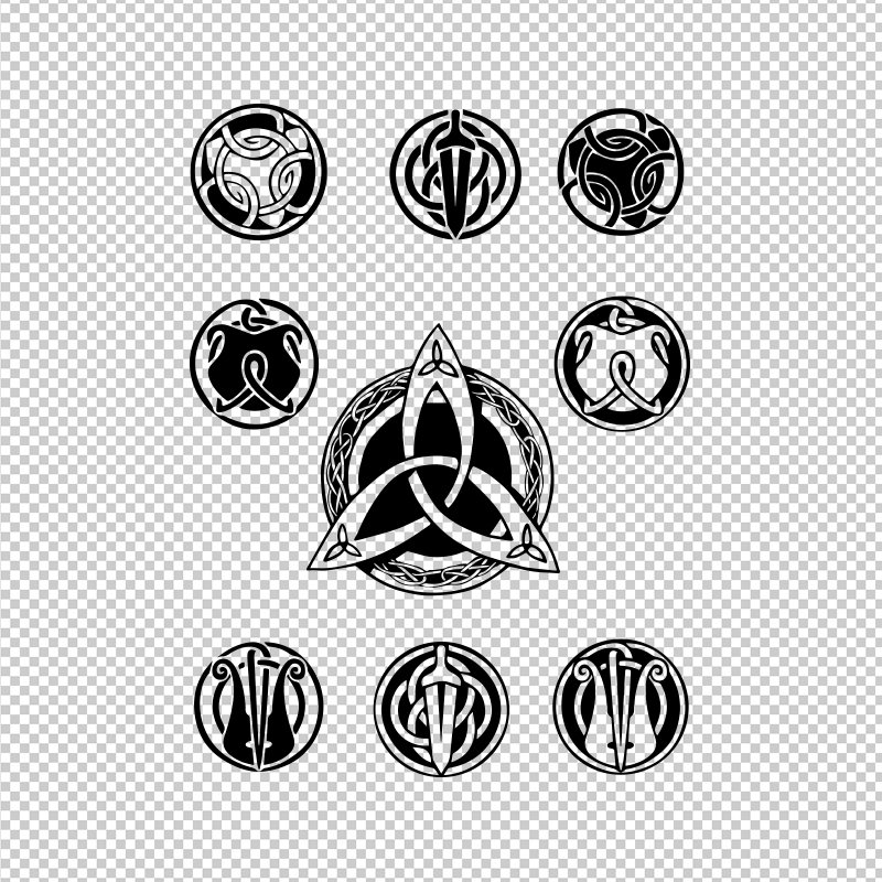 Celtic Symbols Clan Merida Bundle Collection SVG PNG EPS - Etsy