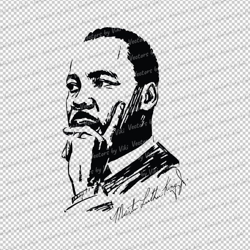 Martin Luther King Jr Silhouette - Etsy