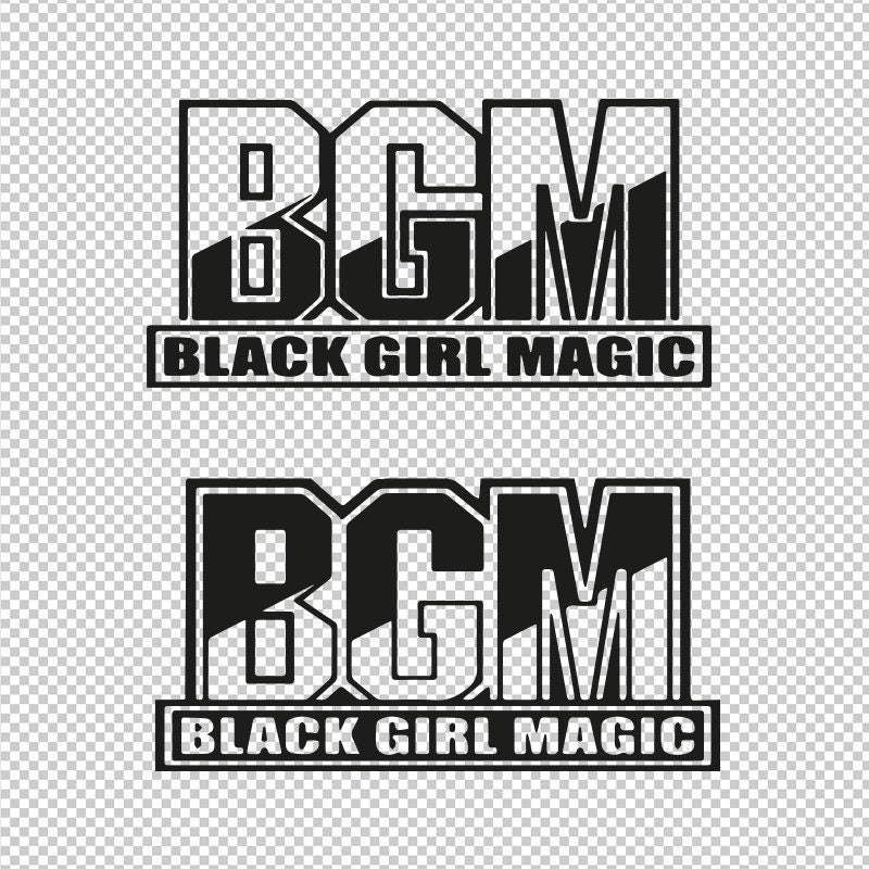 Black Girl Magic Bgm Logo Words SVG, PNG, EPS - File for Cricut ...