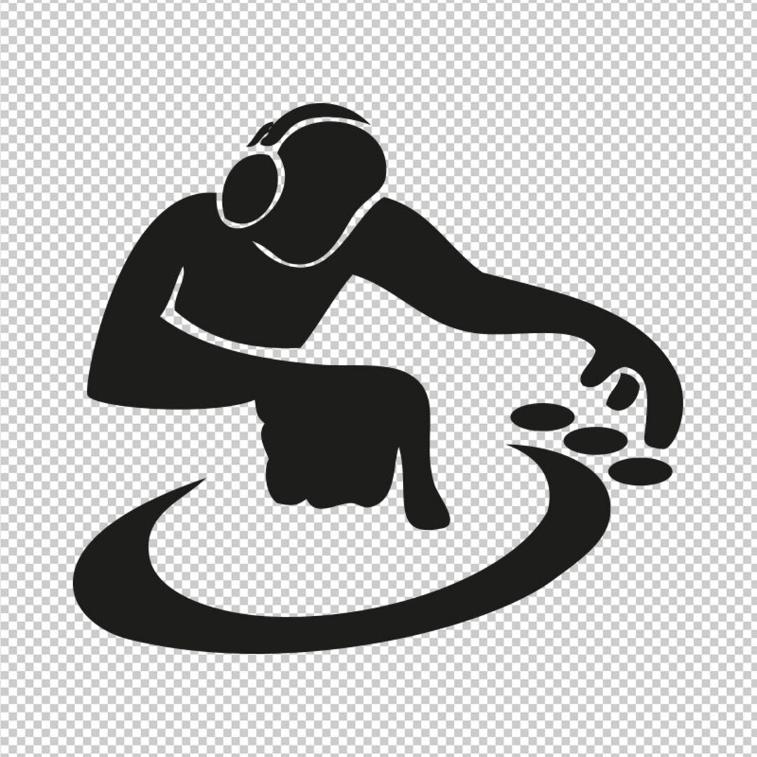 Deejay Spinning Turntable SVG, Disco Music Clipart (digital File) - Etsy