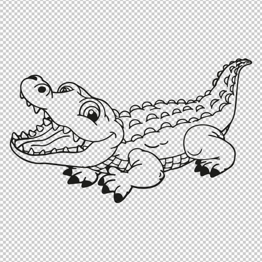 Crocodile Alligator SVG, PNG, EPS - File for Cricut, Silhouette, Cut ...