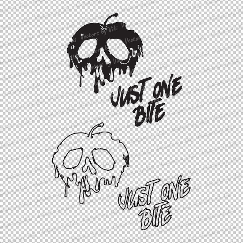 Rotten Bad Poison Apple SVG PNG EPS File for Cricut - Etsy