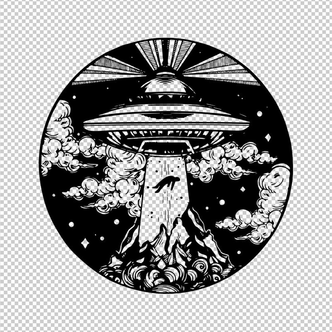 Alien Abduction Extraterrestrial Encounter SVG, PNG, EPS - File for ...