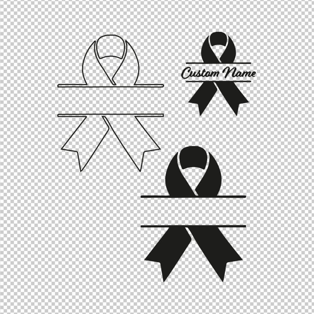 Ribbon, Awareness Ribbons, Your Name Here SVG, PNG, EPS - File for ...