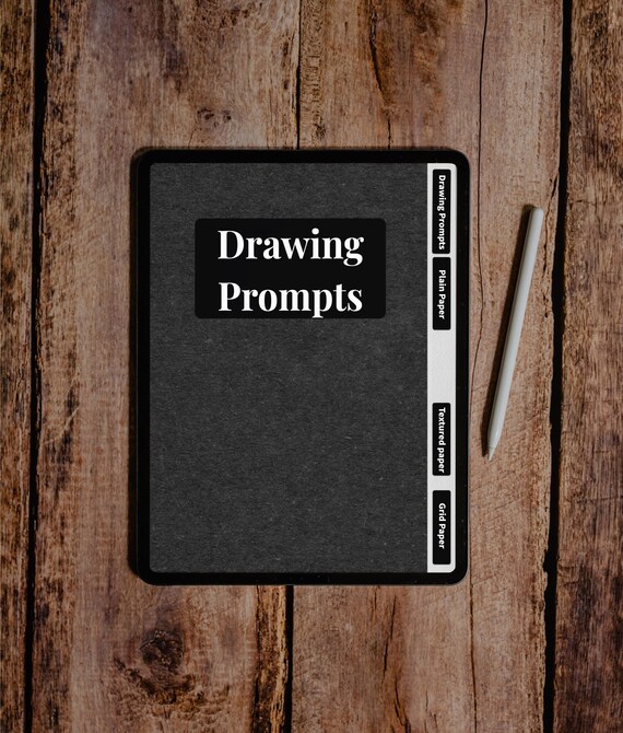 Drawing Prompts Digital Drawing Pad | Etsy