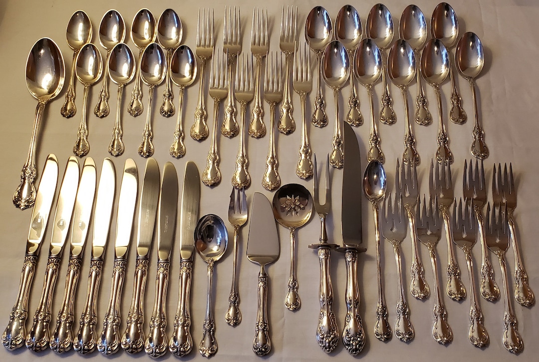Old Master Towle by Sterling Silver Flatware Set for 8 Service 50 ...