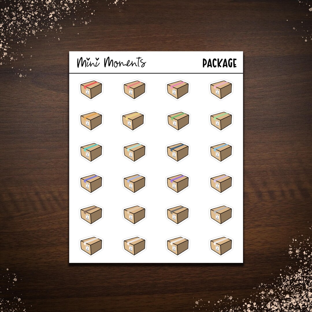 Package mail Sticker Icon Doodle Sticker Fits Most Planners - Etsy