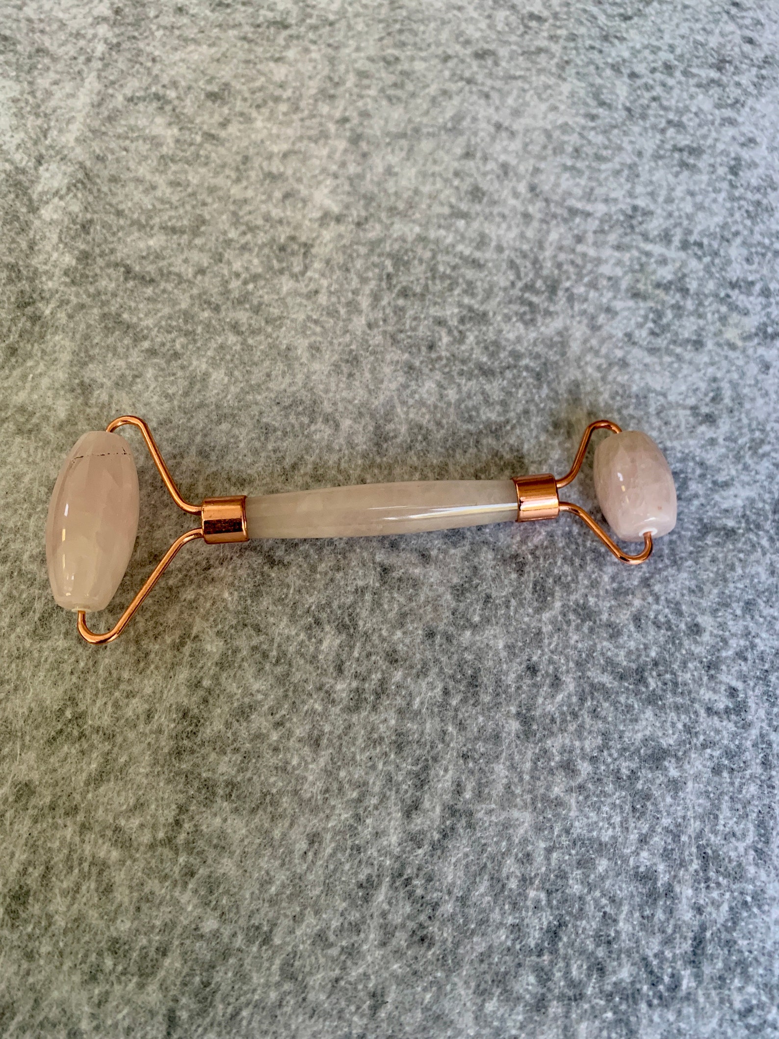 All Natural Rose Quartz Facial Roller / Gemstone Facial Massager - Etsy