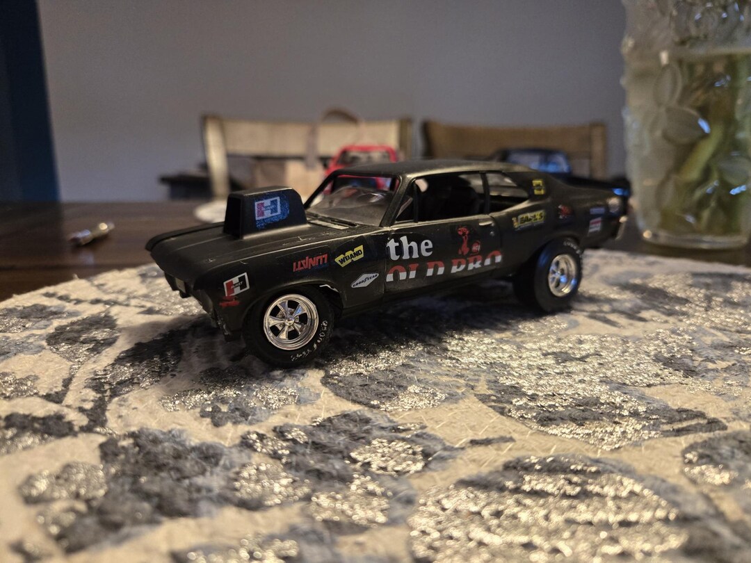 Chevy Nova Drag Car Black 1 36 Scale? Model Car Red Interior Fixer ...