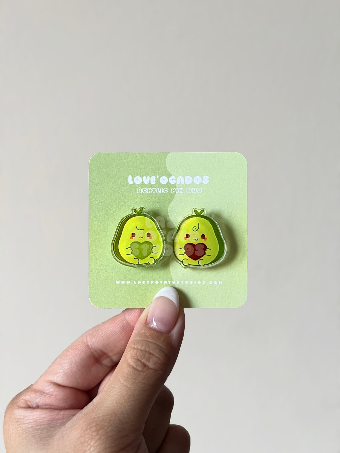 Cute Avocado Pins Kawaii Love Avocado Pin Acrylic Pin, Anniversary Gift ...