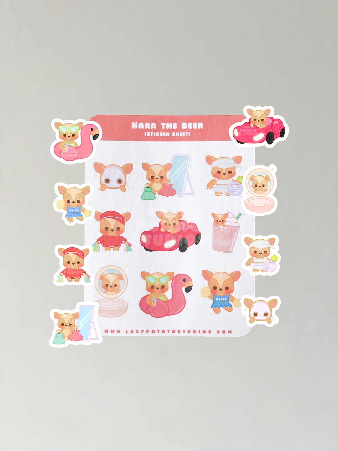 Nara the Deer Sticker Sheet Polco Deco Bujo Journaling Planner ...