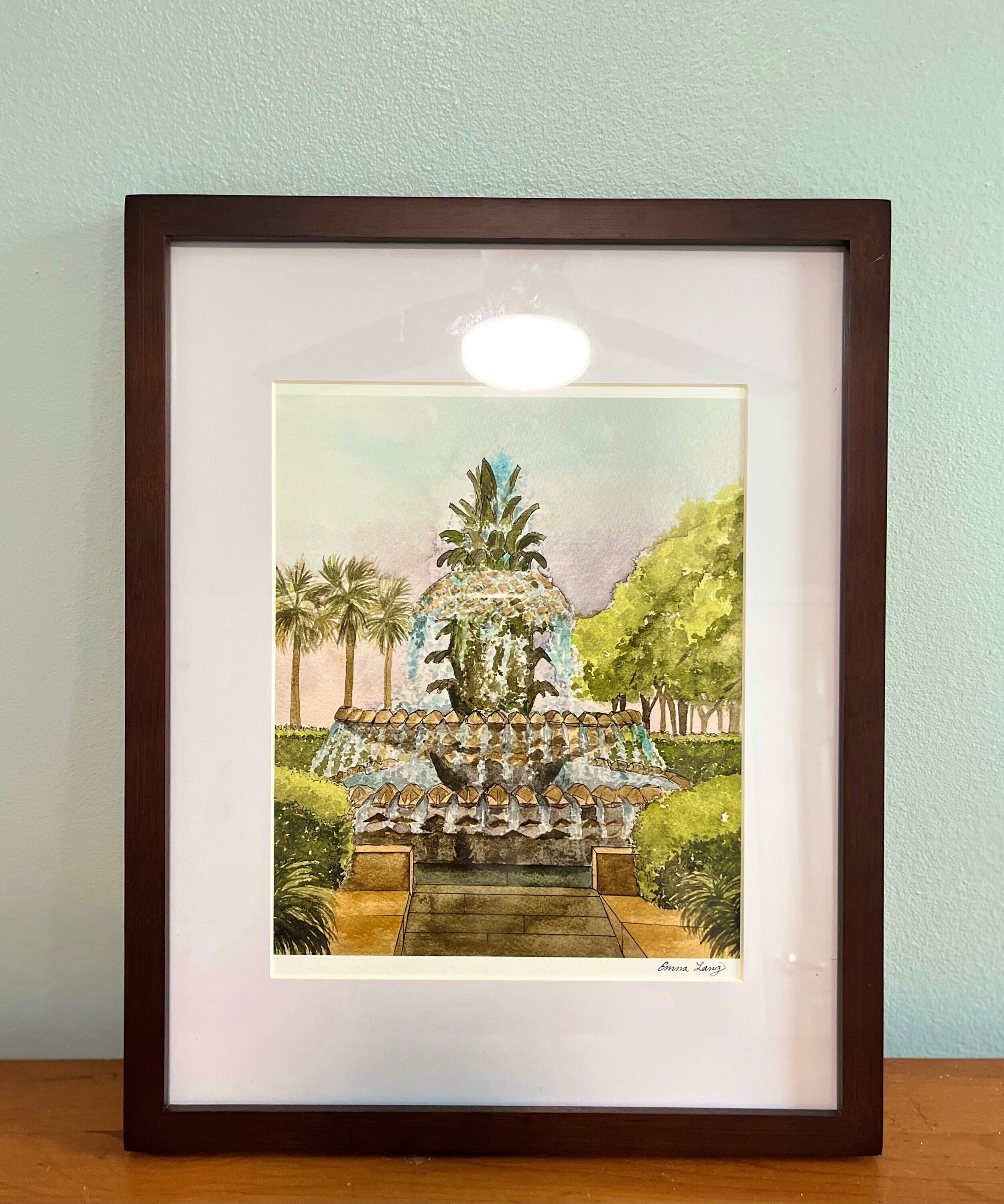 Pineapple Fountain Print, Charleston, SC - Etsy