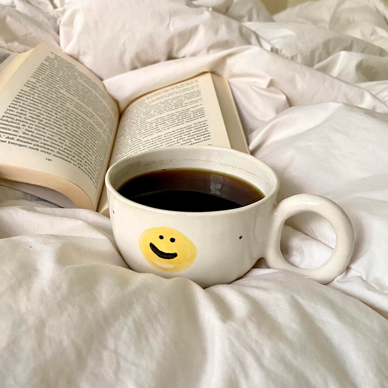 Happy Handmade Ceramic Mug | Etsy