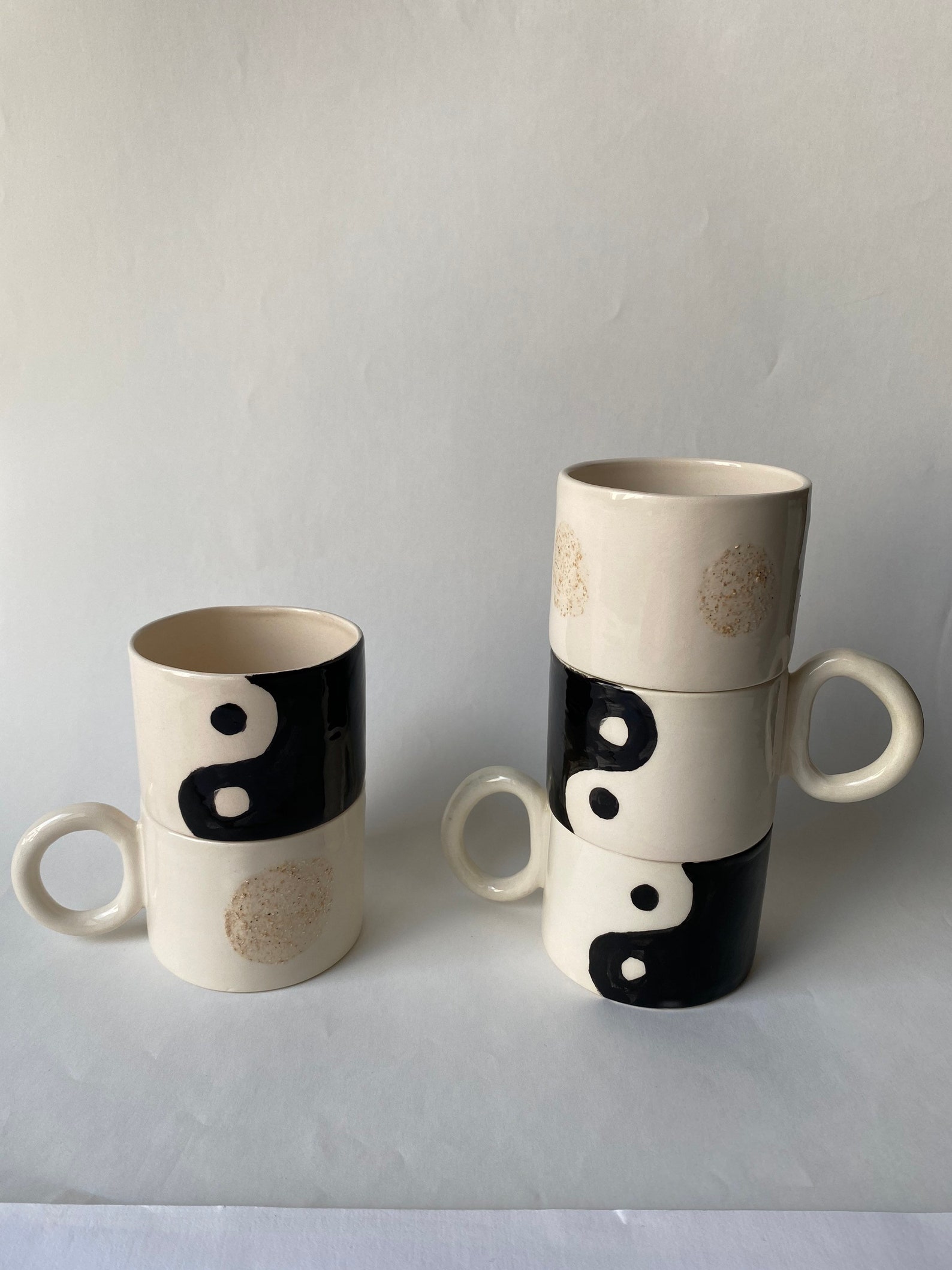 Handmade Ceramic Yin Yang Mug With Handle - Etsy