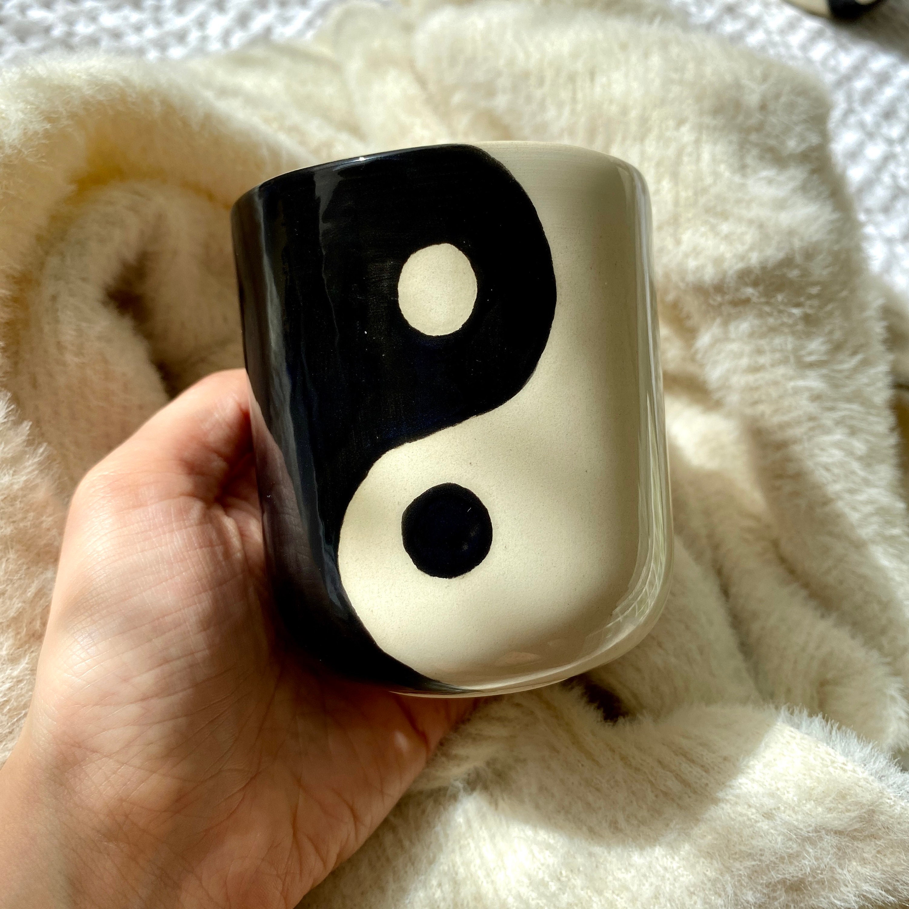 Handmade Ceramic Yin Yang Mug - Etsy