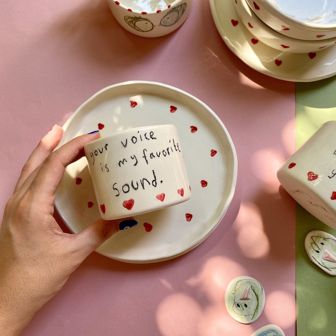 Handmade Ceramic Heart Mug No.1 - Etsy