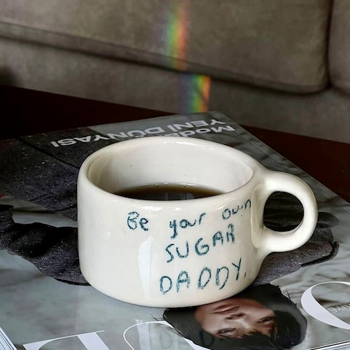 Handmade Ceramic Smiley Mug Sugar Daddy Etsy