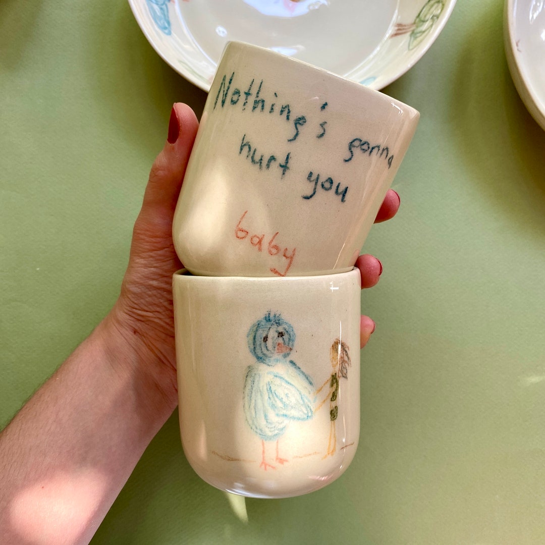 Handmade Ceramic My Blue Bird Mug - Etsy