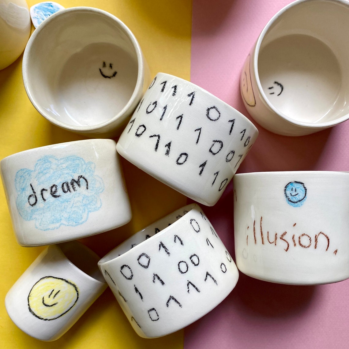 Handmade Ceramic Binary Mug - Etsy