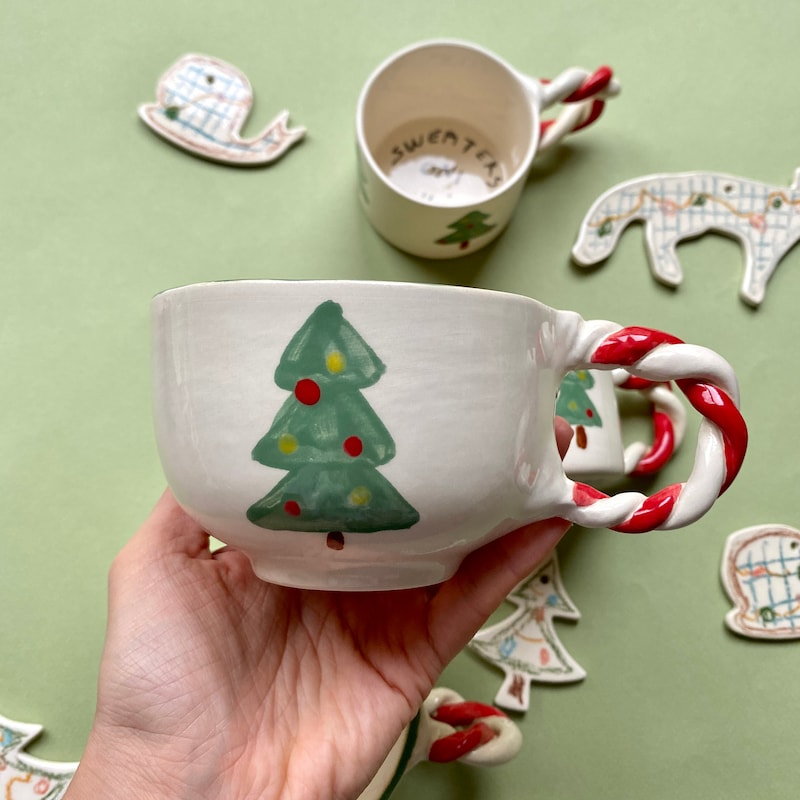 Christmas Mugs Ceramic - Etsy