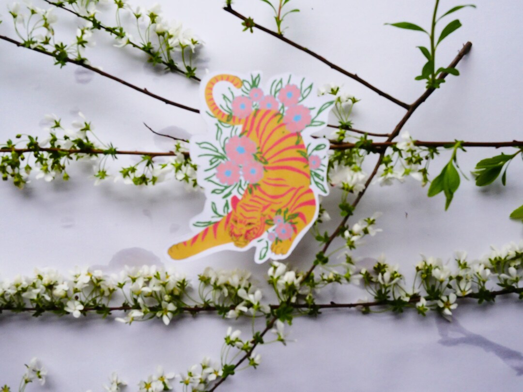 Chill Tiger Sticker - Etsy
