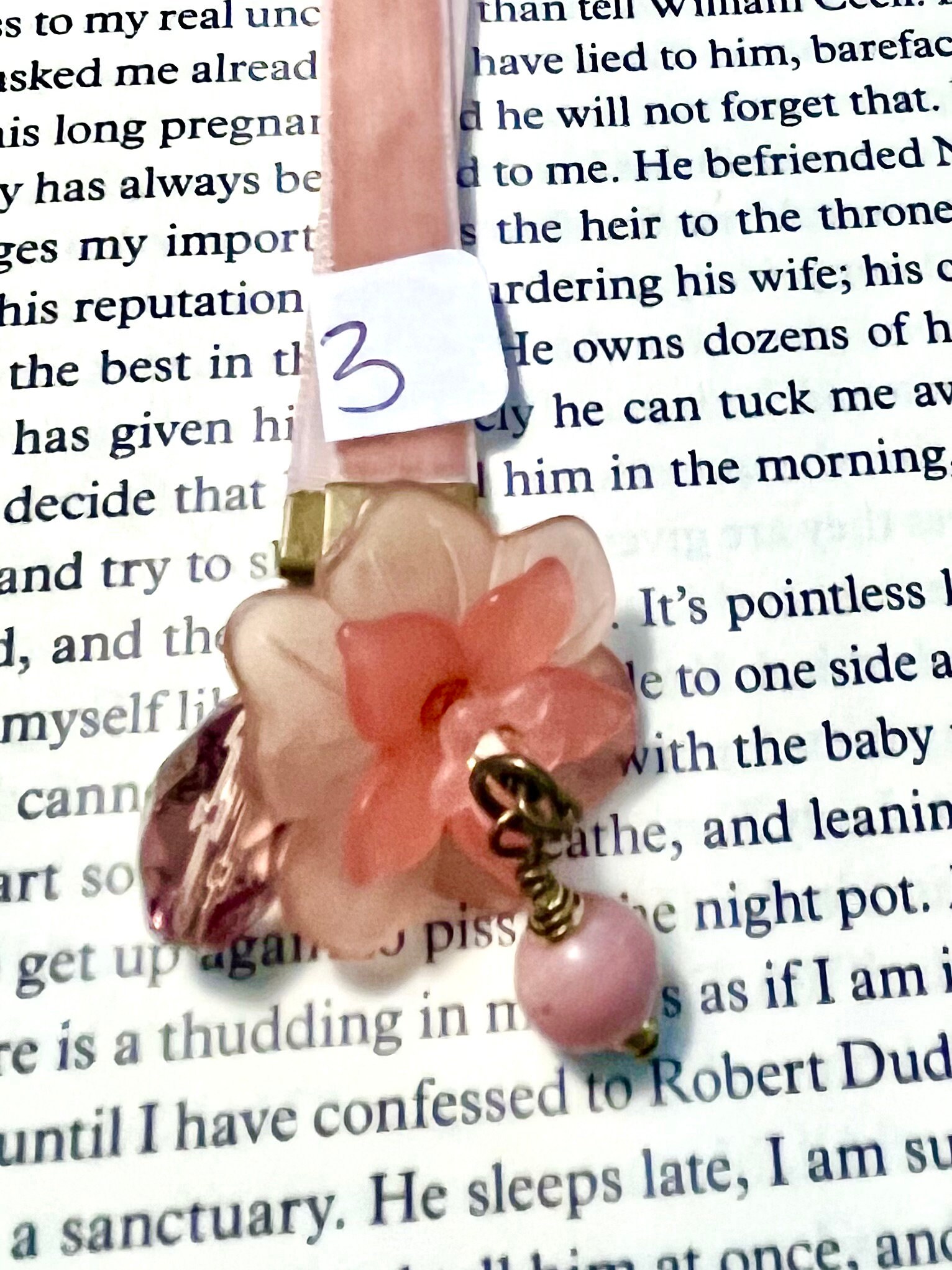 Mauve and Peach Handmade Beaded Bookmarks - Etsy
