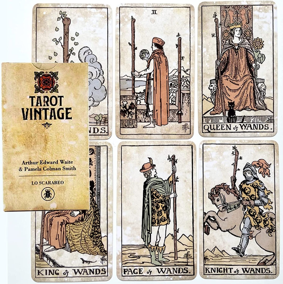 The Vintage Tarot Deck 78 Antique Style Tarot Cards With - Etsy
