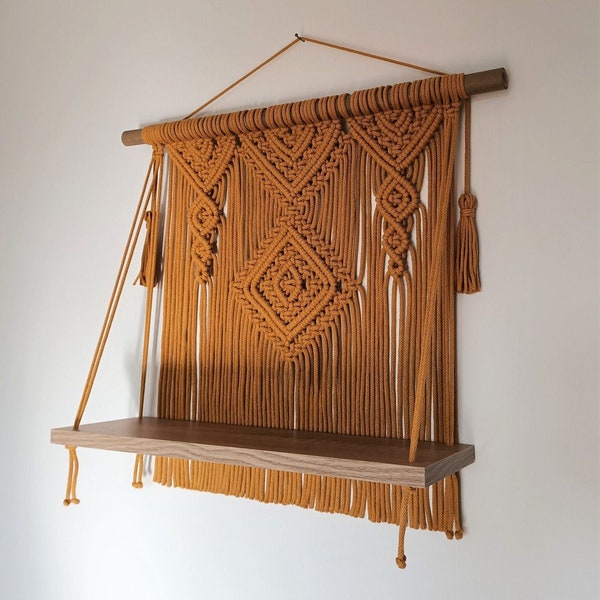 Macrame Shelf - Etsy