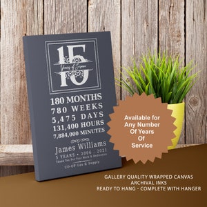 15 Years Work Anniversary | 15 Years of Service Award | Employee ...