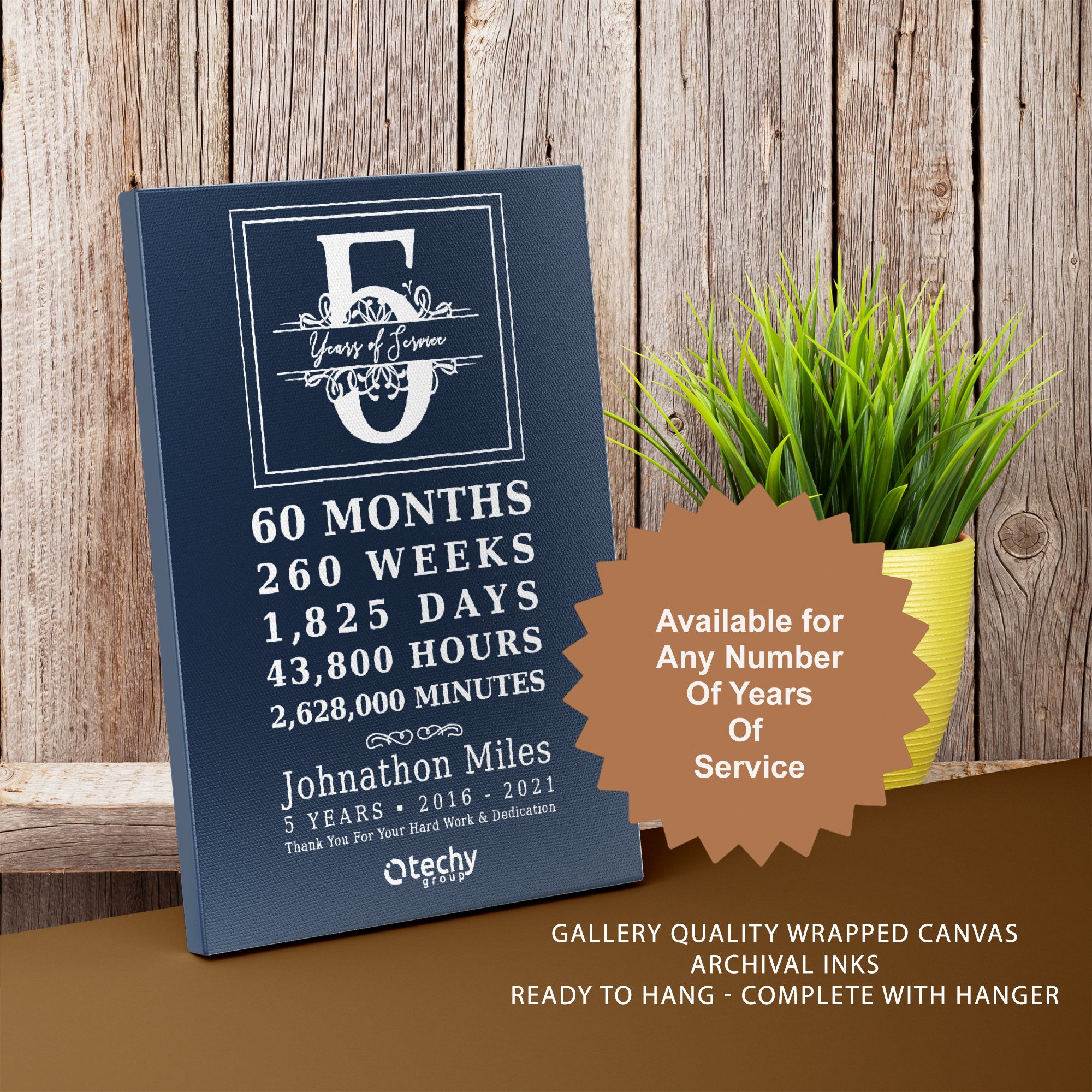 Work Anniversary | Years of Service Award | Employee Recognition ...