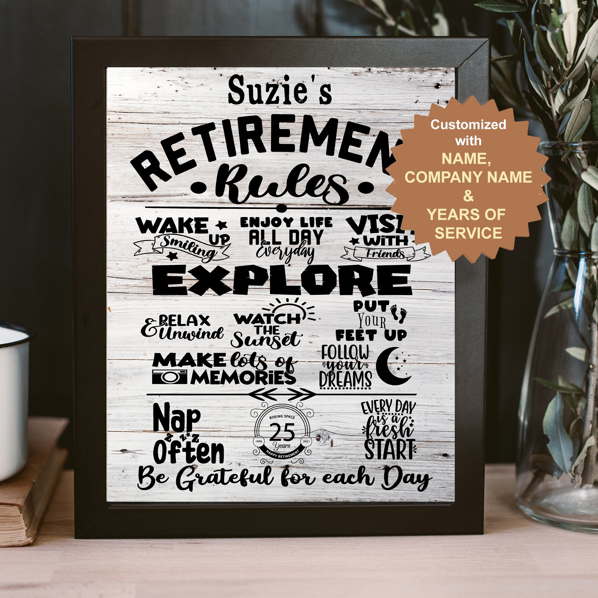 Retirement Card Poster Custom Printable Retirement Card | Etsy Canada