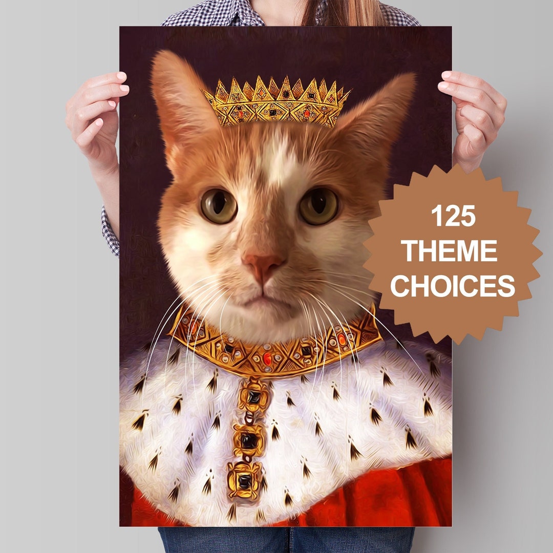 Pet Animal Portraits. Funny Animal Portrait From Photo. Custom - Etsy