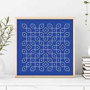 Kolam Set of 3, Indian Traditional Home Decor, Pooja Room Decor, Muggu ...