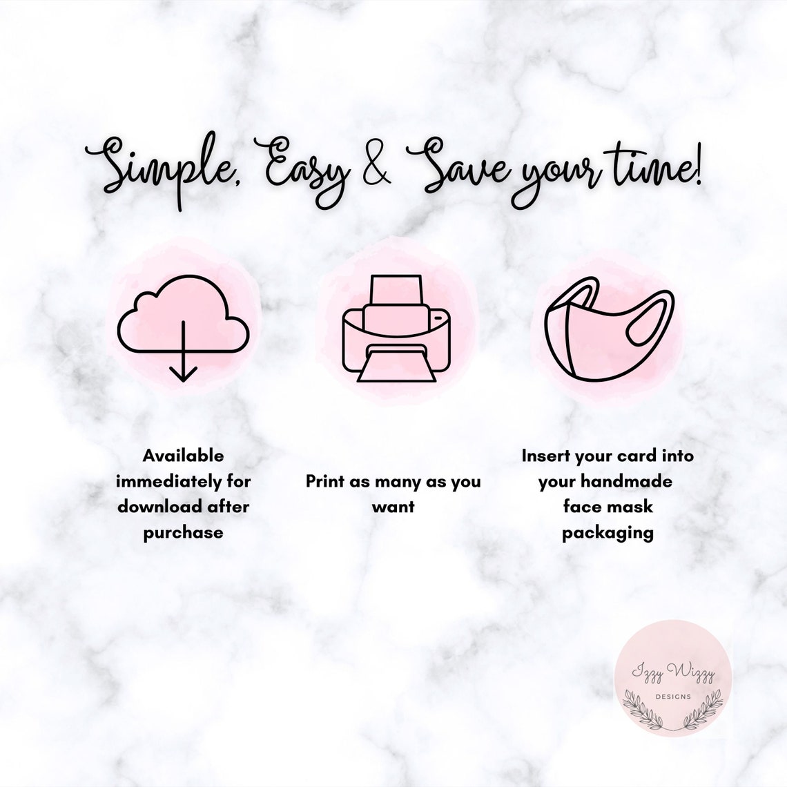 Care Instructions Printable Tag, Washing Instructions Tag - Etsy