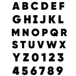 Fillable Letter and Number Boxes (assembled) - Etsy