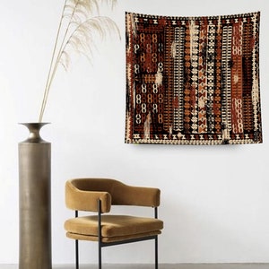 Trendy Turkish Kilim Tapestry, Vintage Turkish Rug, Farmhouse Decor ...