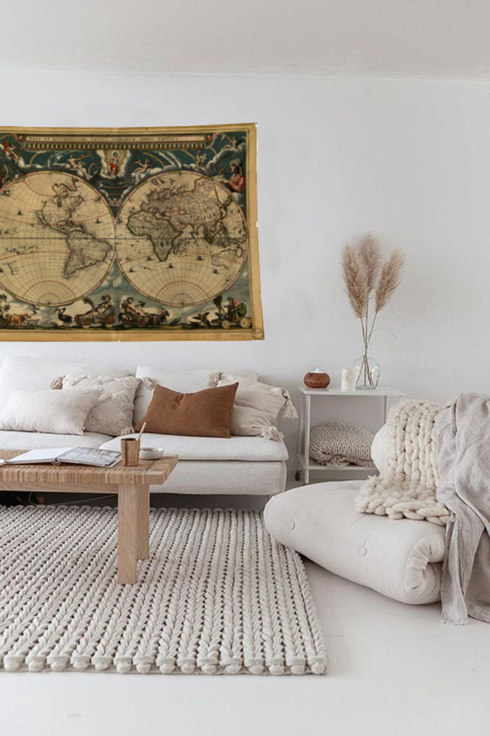 Historical World Map by Jerry Brotton Modern Tapestry, World Map Wall ...