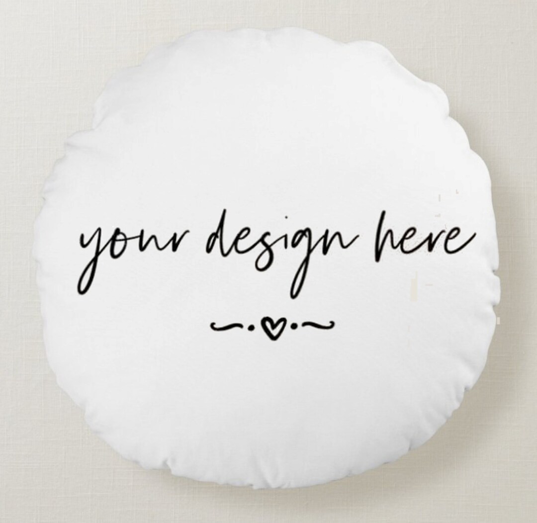 Custom Pillow Cover, Customized Round Pillowcase, 17" (43 Cm ...