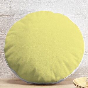 Round Cushion Cover, Basic Colored Circle Cover, 17" (43 Cm) Diameter ...