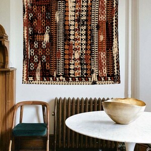 Trendy Turkish Kilim Tapestry, Vintage Turkish Rug, Farmhouse Decor ...